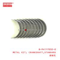 China Standard Crankshaft Metal Kit 8941170320 8-94117032-0 for ISUZU NPR 4BG1 4BD1 Engine for sale