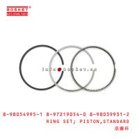 China Standard Piston Ring Set 8-98054995-1 8-97219054-0 for ISUZU NKR 4HG1 Engine 0.1kg for sale