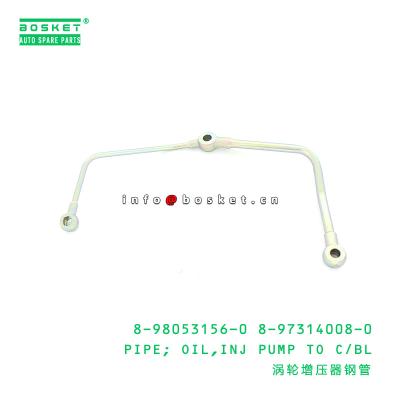 China Injection Pump to Cylinder Block Oil Pipe 8980531560 8973140080 for ISUZU NPR 4HE1 for sale