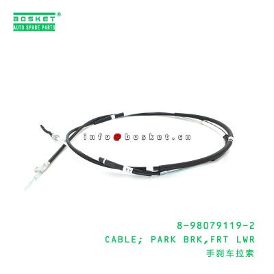 China ISUZU NPR Front Lower Park Brake Cable 8980791192 8-98079119-2 1.44kg for sale