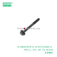 China Cylinder Head Bolt 8982010190 8971445832 for ISUZU NKR NPR 4JJ1 Engine for sale