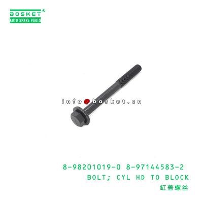 China Cylinder Head Bolt 8982010190 8971445832 for ISUZU NKR NPR 4JJ1 Engine for sale