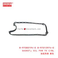 China Oil Pan to Cylinder Block Gasket 8-97080194-0 8-97013974-0 for ISUZU NKR55 4JB1 Engine for sale