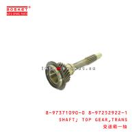 China Transmission Top Gear Shaft 8-97371090-0 8-97252922-1 8973710900 8972529221 for ISUZU MZZ6U MZZ6F for sale