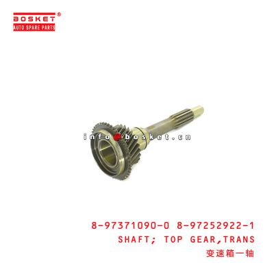 China Transmission Top Gear Shaft 8-97371090-0 8-97252922-1 8973710900 8972529221 for ISUZU MZZ6U MZZ6F for sale