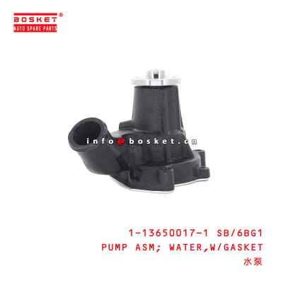 China ISUZU XE 6BG1 Water Pump Assembly 1-13650017-1 with Gasket 1136500171 for sale