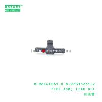 China Leak Off Pipe Assembly 8981610610 8973152312 for ISUZU UC 4JJ1 Engine for sale