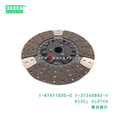 China ISUZU CXZ81K 10PE1 Clutch Plate Replacement 1-87611000-0 1-31240892-1 9.5kg for sale