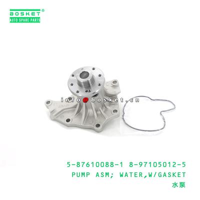China ISUZU NHR NKR NPR 4JG1 Water Pump Assembly With Gasket 5-87610088-1 8-97105012-5 for sale