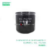 China Oil Filter Element 5876101170 8971482701 for ISUZU NKR NPR 4HK1 Engine for sale