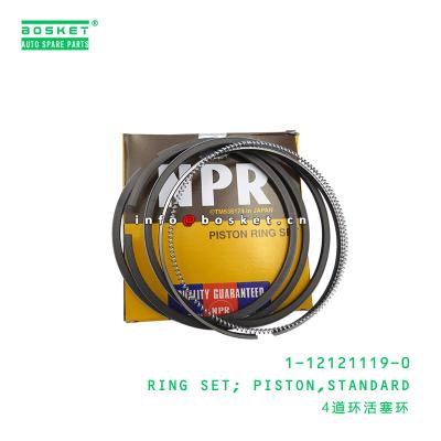 China Standard Piston Ring Set 1-12121119-0 1121211190 for ISUZU NPR 6SD1T Engine for sale