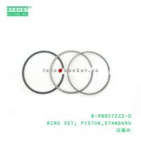 China Standard Piston Ring Set 8-98057222-0 8980572220 for ISUZU XD 4JJ1 Engine for sale