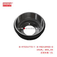 China ISUZU NPR66 4HF1 Rear Brake Drum 8970347701 8982489000 12kg 1pc for sale