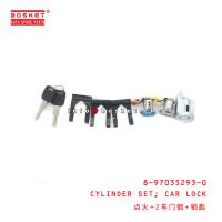China ISUZU NKR55 4JB1 Car Lock Cylinder Set 8-97035293-0 8970352930 for sale