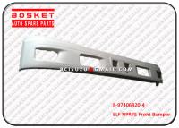 China Isuzu NPR75 4HK1 Front Bumper Assembly 8974068204 White Truck Body Part for sale