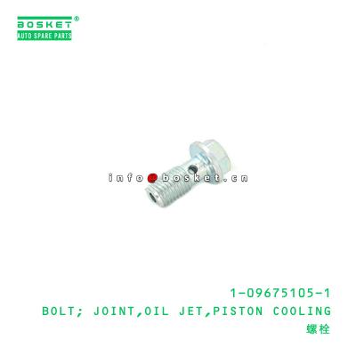 China ISUZU FVR Piston Cooling Oil Jet Joint Bolt 1-09675105-1 1096751051 0.016kg for sale