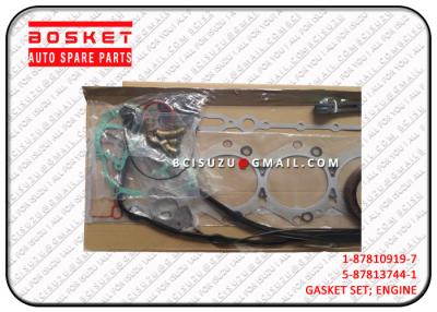 China Isuzu Cylinder Gasket Set 1-87810919-7 for TPB 6SD1T Engine 1878109197 for sale