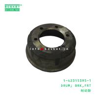 China Front Brake Drum 1-42315395-1 1423153951 for ISUZU F Series Truck 19.2kg for sale