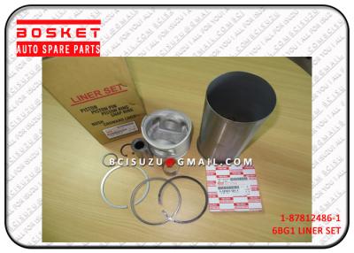 China Isuzu 6BG1T Liner Set 1878124861 1-87812486-1 for TM XE Truck Engine for sale