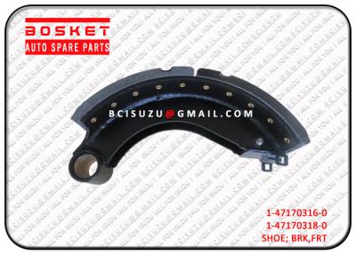 China Isuzu CXZ51K 6WF1 Front Brake Shoe 1471703160 Replacement Part 7.6kg for sale