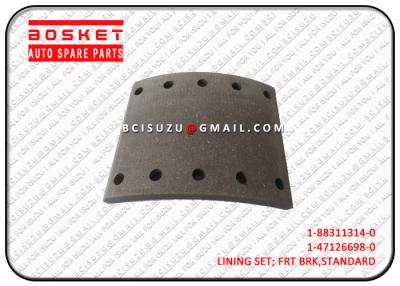 China Isuzu CXZ51K 6WF1 Front Brake Lining Set 1883113140 3.7kg for sale