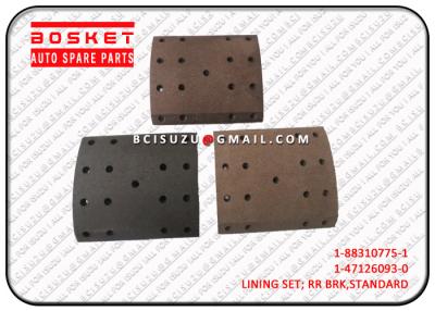 China Isuzu Brake Parts CXZ51K 6WF1 Rear Lining Set 1883107751 5.15kg for sale