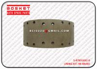 China Isuzu NQR75 4HK1 4HE1 Rear Brake Lining Set 5878316920 5-87831692-0 for sale