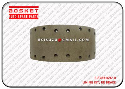 China Isuzu NQR75 4HK1 4HE1 Rear Brake Lining Set 5878316920 5-87831692-0 for sale