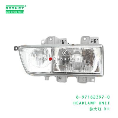 China ISUZU NKR NPR Headlamp Unit 8971823970 8-97182397-0 12V 3KG for sale