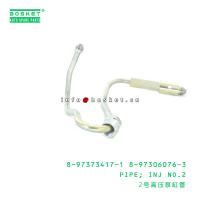 China Isuzu NPR 4HK1 Injection No.2 Pipe 8973734171 8-97373417-1 Engine Fuel Line for sale
