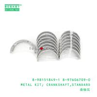 China Standard Crankshaft Metal Kit 8981518491 8976067090 for ISUZU CYZ52 6WG1T Engine 2.35kg for sale