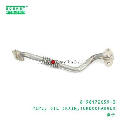 China ISUZU NPS Turbocharger Oil Drain Pipe 8-98172659-0 8981726590 0.26kg for sale
