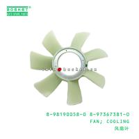 China ISUZU NPR 4HK1 Cooling Fan 8981900580 8973673810 1.32kg 12V for sale