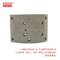 China Standard Front Brake Lining Set 1883104950 for ISUZU EV 10PE1 6HH1 3.08kg for sale
