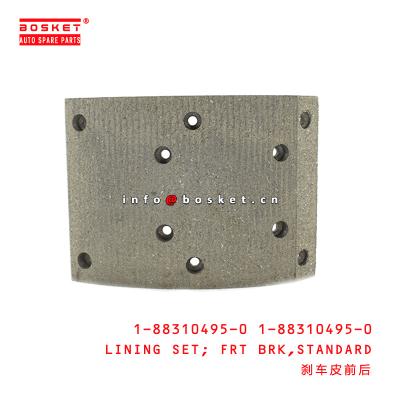 China Standard Front Brake Lining Set 1883104950 for ISUZU EV 10PE1 6HH1 3.08kg for sale