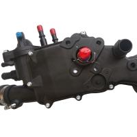 China PEUGEOT Plastic Thermostat Housing 1336 R8 Coolant Flange with Sensor Guaranteed Fit for sale