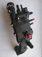 China PEUGEOT Plastic Thermostat Housing 1336 R8 Coolant Flange with Sensor Guaranteed Fit for sale