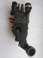 China PEUGEOT Plastic Thermostat Housing 1336 R8 Coolant Flange with Sensor Guaranteed Fit for sale