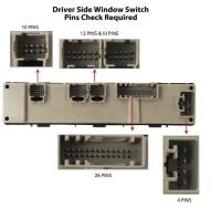 China Front Driver Left Side Power Window Switch 15883320 Black for 2007 Sierra 1500 Classic for sale