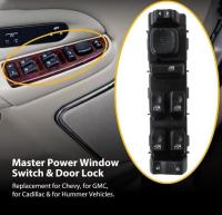 China Front Driver Left Side Power Window Switch 15883320 Black for 2007 Sierra 1500 Classic for sale