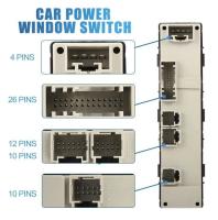 China H2 Electric Power Window Switch for Front Left Drive Side Car Cadi-llac GMC Chevrolet for sale