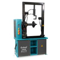 China 26 Inches Gantry Wheel Straightening Lathe 750W Rim Straightening Machine With Lathe for sale