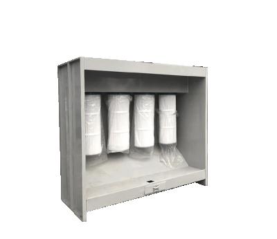 China High Capacity Powder Coating Booth with Non Woven Fabric Filters to Enhance Powder Reuse and Reduce Material Consumption for sale
