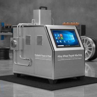 China CNC Wheel Repair Machine with 0.75KW Hydraulic Pump 630mm Spindle Length and 0.001mm Positioning Accuracy for sale