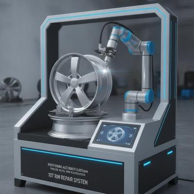 China CNC Wheel Repair Machine with 0.001mm Positioning Accuracy 10T Working Pressure and 15 Inches Max Wheel Diameter for sale