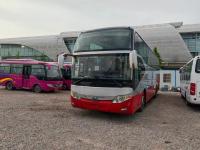 China 45 Seater Used Passenger Coach Bus Yutong ZK6127 Left Hand Drive Double Doors Air Bag for sale