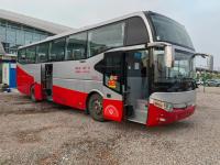 China 45 Seater Used Passenger Coach Bus Yutong ZK6127 Left Hand Drive Double Doors Air Bag for sale