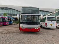 China 45 Seater Used Passenger Coach Bus Yutong ZK6127 Left Hand Drive Double Doors Air Bag for sale