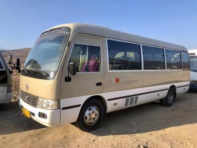 China 26 Seats Used TOYOTA Coaster Mini Bus Passenger Tourism Bus With Electric Door for sale