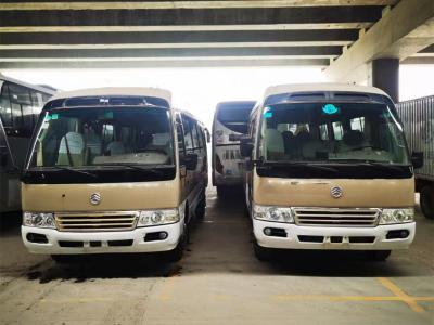 China 22seats Golden Dragon Used Coaster Bus Mini Coach Yuchai 90kw 2015-2017 Diesel Engine for sale